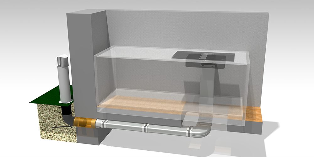 Naber | Downdraft with exhaust air